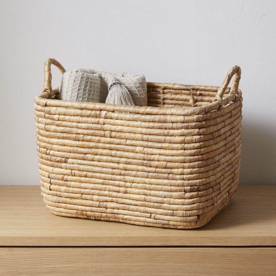 Woven Seagrass Baskets Modern Storage Solutions West Elm Uk